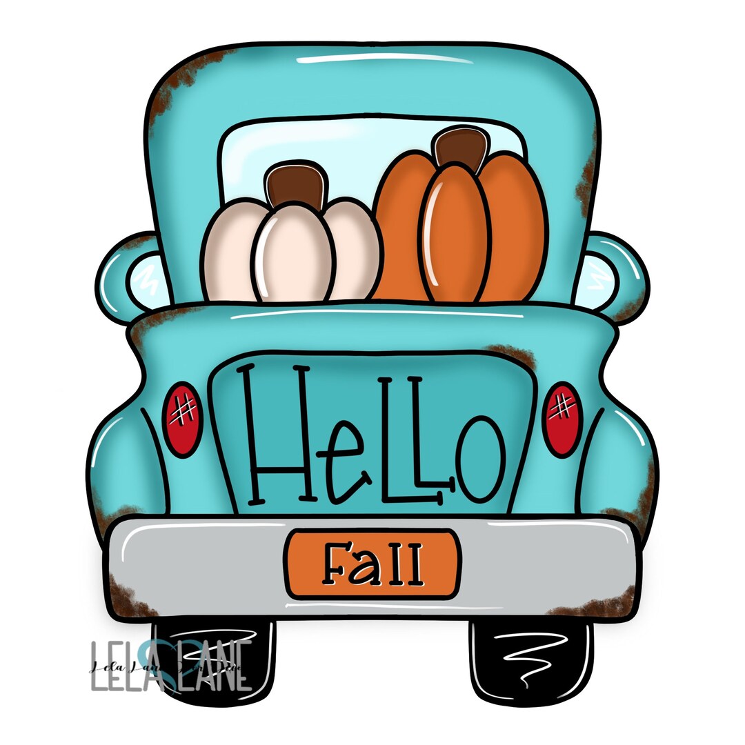TEMPLATE: Hello Fall Truck - Etsy