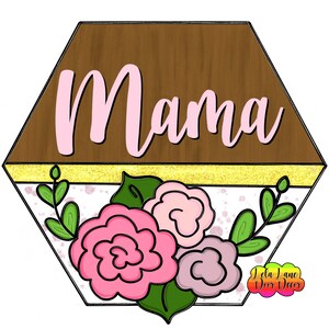 TEMPLATE: Hello Mama Flowers Mothers Day - Etsy