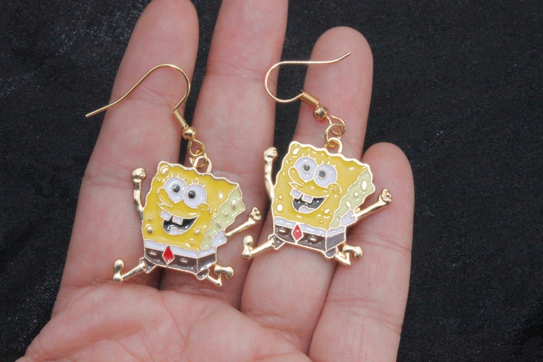 SPONGEBOB GOTH Earrings,grunge Earrings,sponge Bob Earrings,punk ...