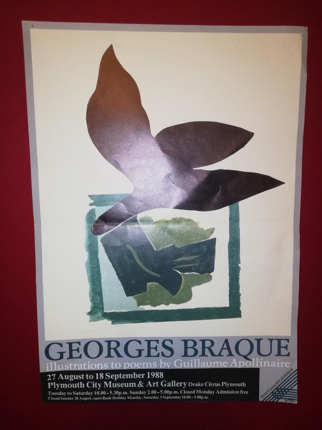 Georges Braque Exhibition Poster 1988 - Etsy
