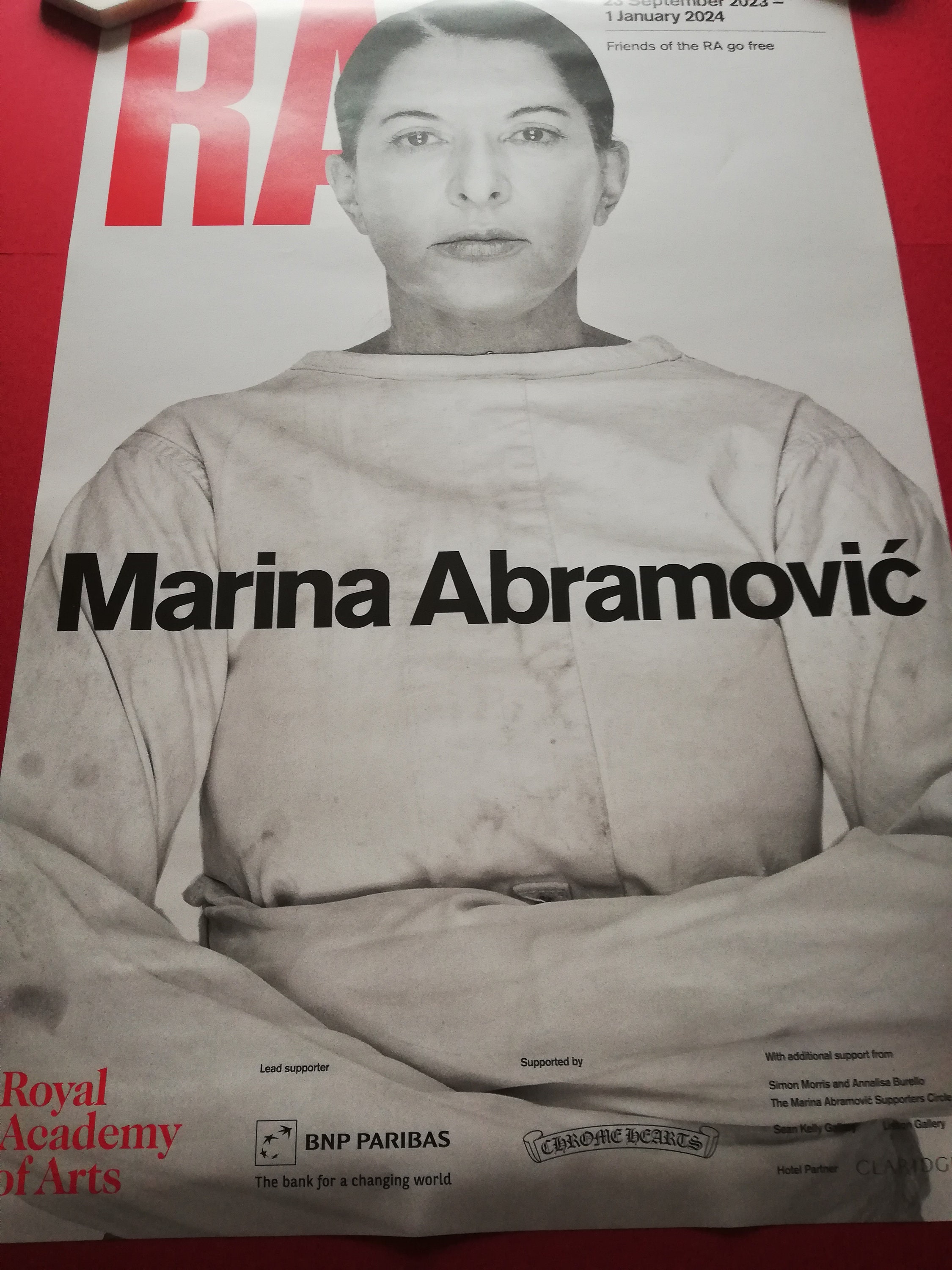 MARINA ABRAMOVIC, Official Exhibition Poster, Royal Academy of Arts ...