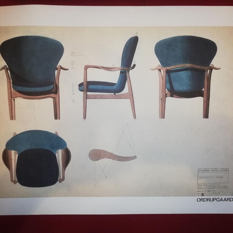 Chair Finn Juhl - Etsy