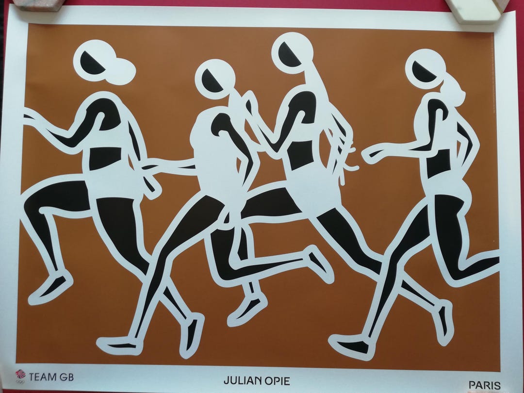 Julian Opie - Official Team GB Paris 2024 Olympic Games (women Runners ...