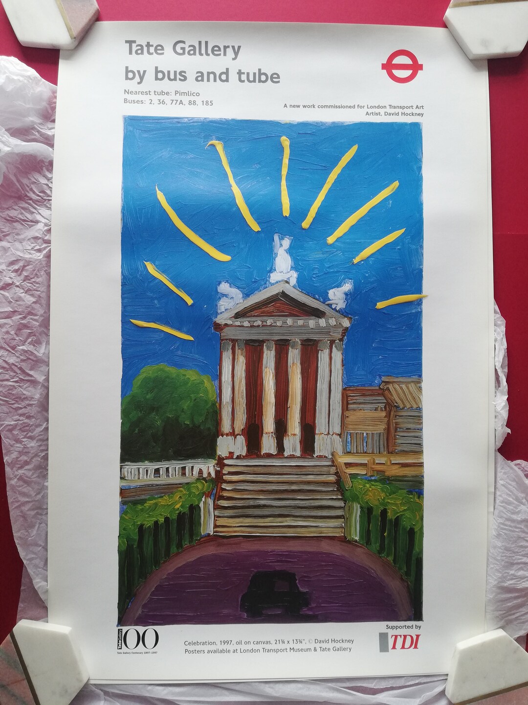 David Hockney, Tate Gallery Centenary 1897 to 1997, Tate Gallery by Bus ...