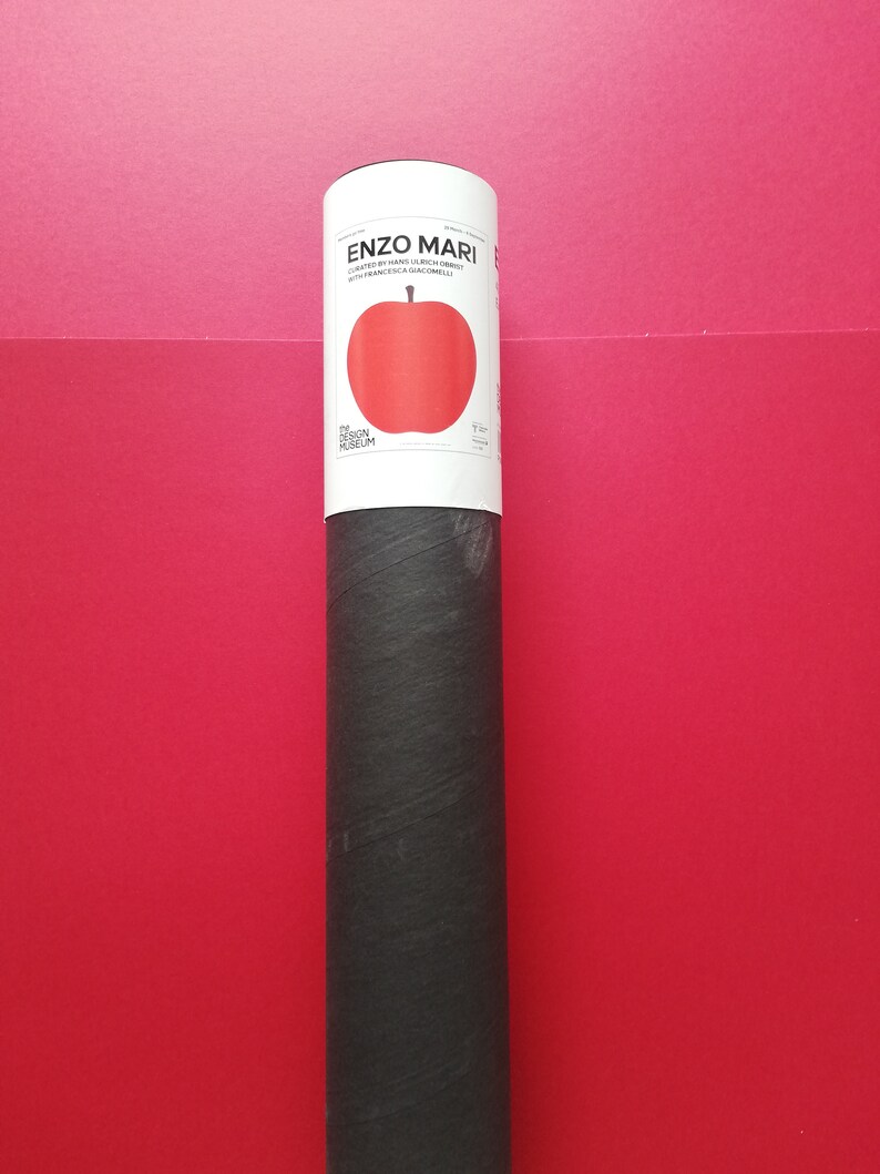 Enzo Mari Apple Exhibition Poster - Etsy