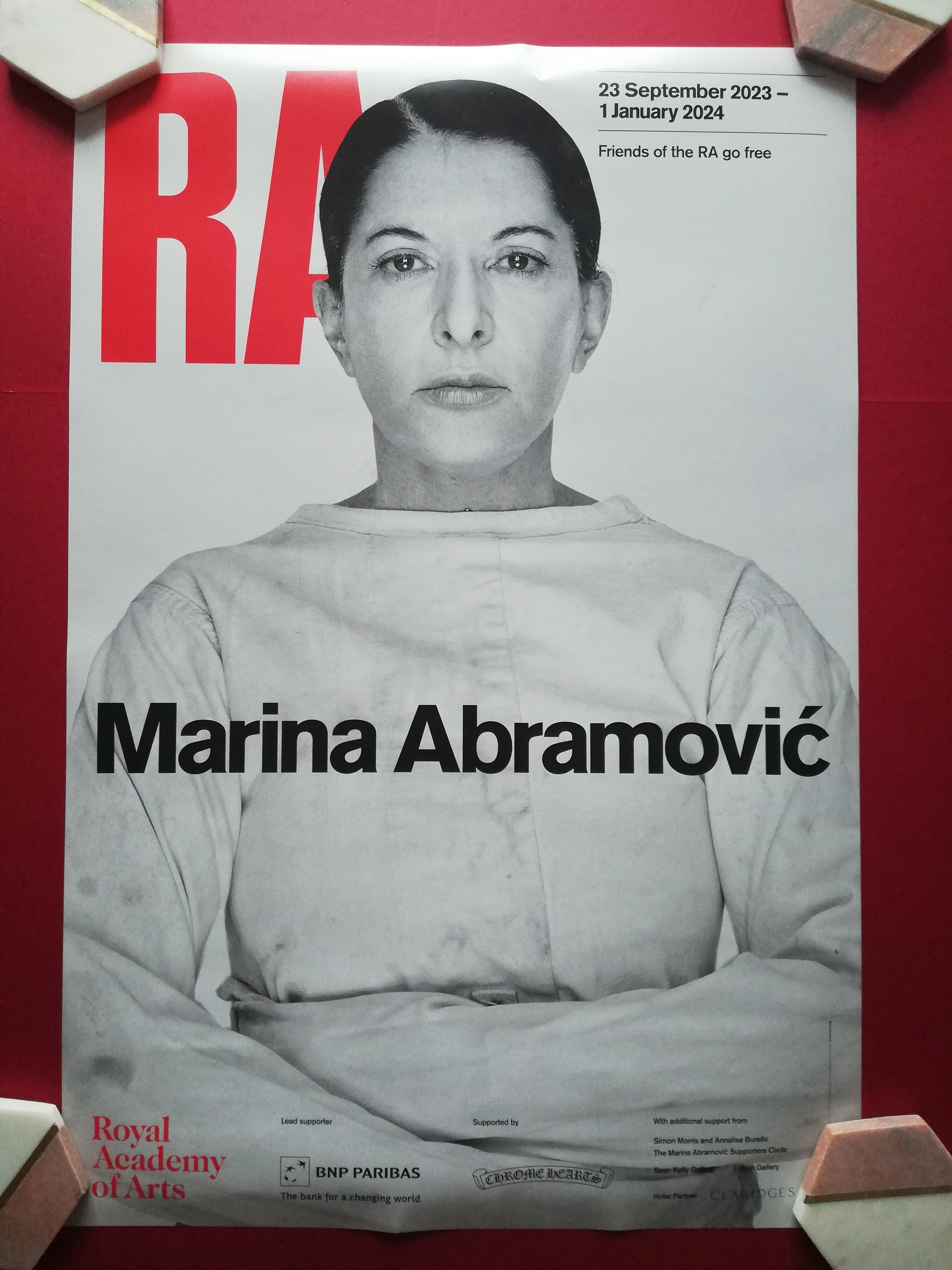 MARINA ABRAMOVIC, Official Exhibition Poster, Royal Academy of Arts ...