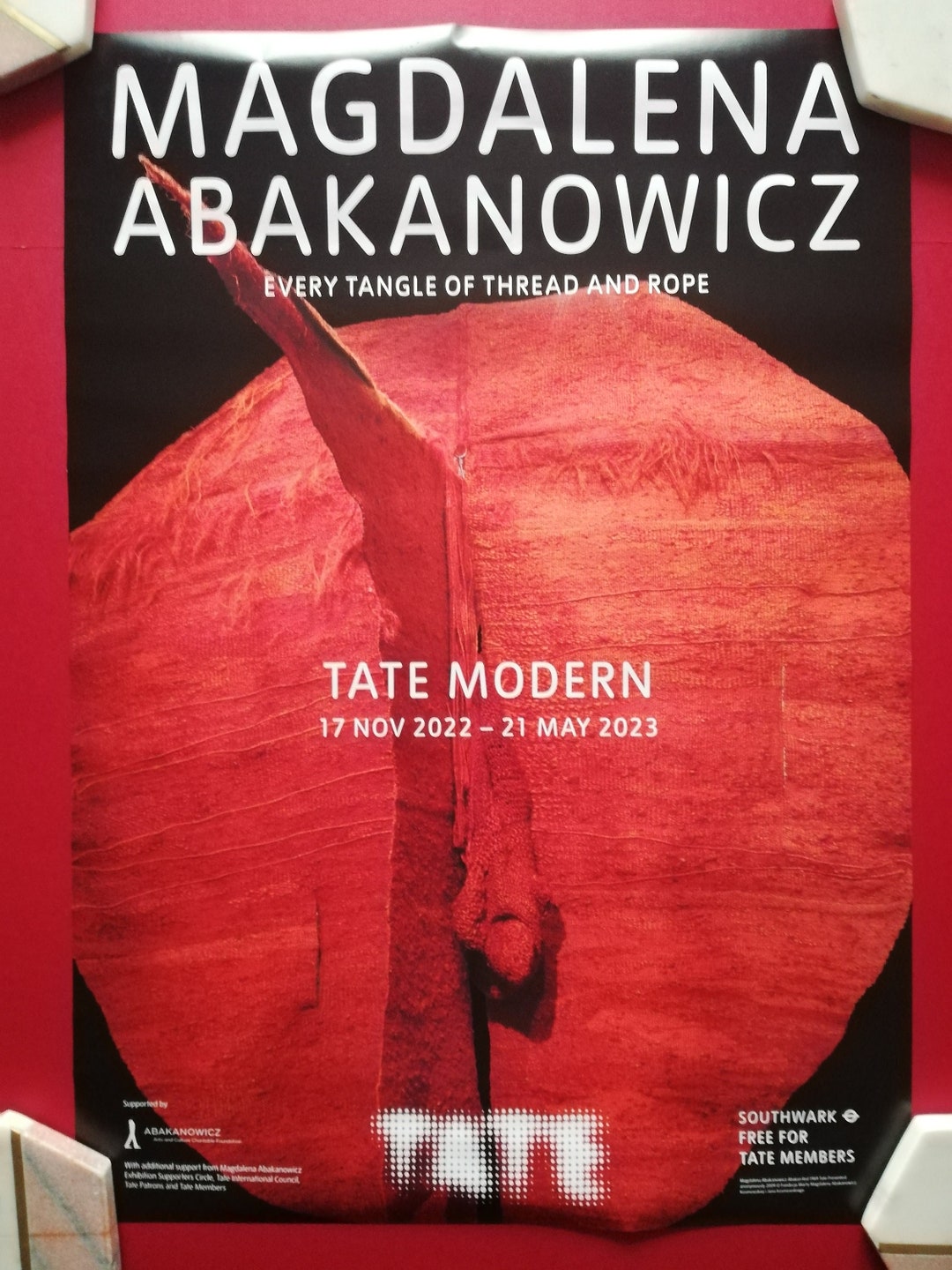 Magdalena Abakanowicz Exhibition Poster Art Print Abakan Red Polish ...