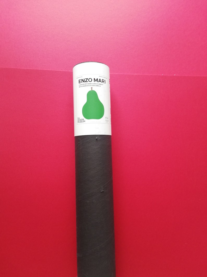 Enzo Mari Pear Exhibition Poster - Etsy