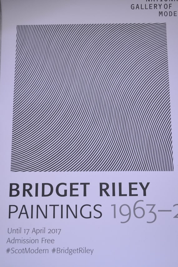 Bridget Riley Exhibition Poster - Etsy