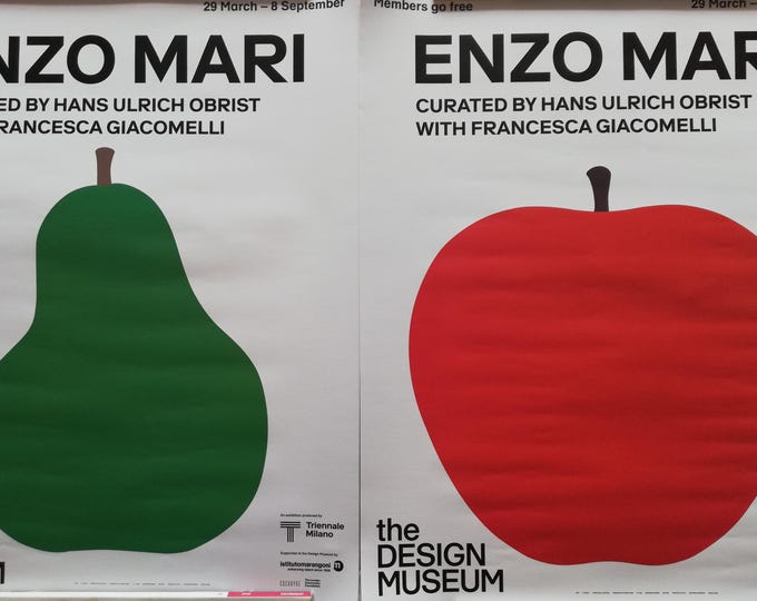 2 Enzo Mari Posters - Etsy