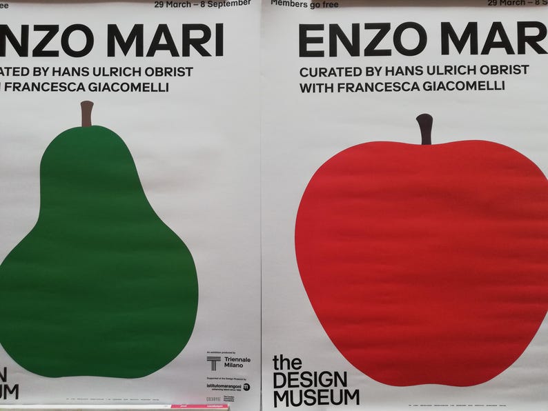 2 Enzo Mari Posters - Etsy