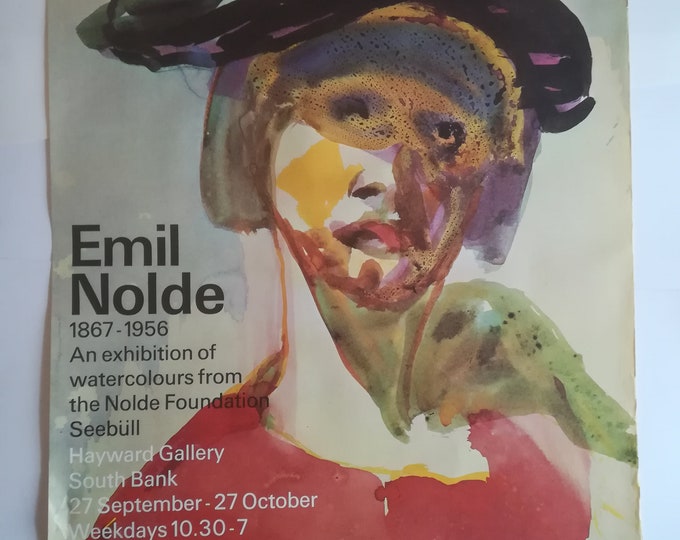 Emil Node 1968 Exhibition Poster - Etsy