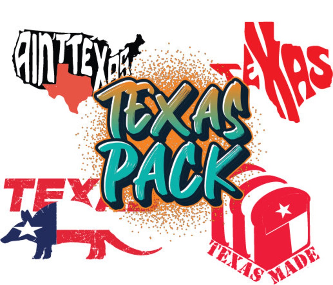 Texas Design Pack Svg - Cut File - Texas Svg - Cricut - Png - Print and ...