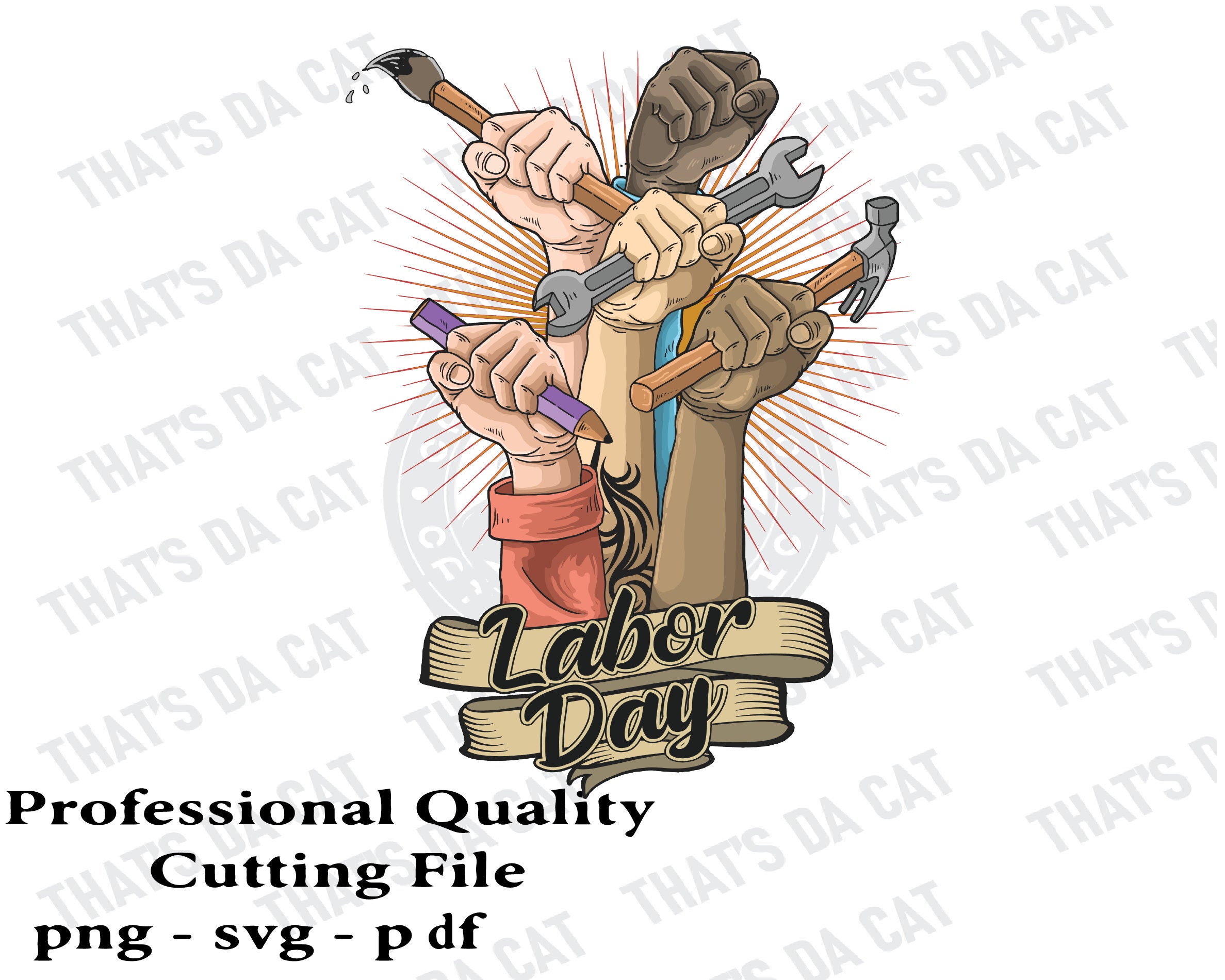 LABOR DAY Cutting File Sublimation Cricut Contour Cut File Png Pdf - Etsy