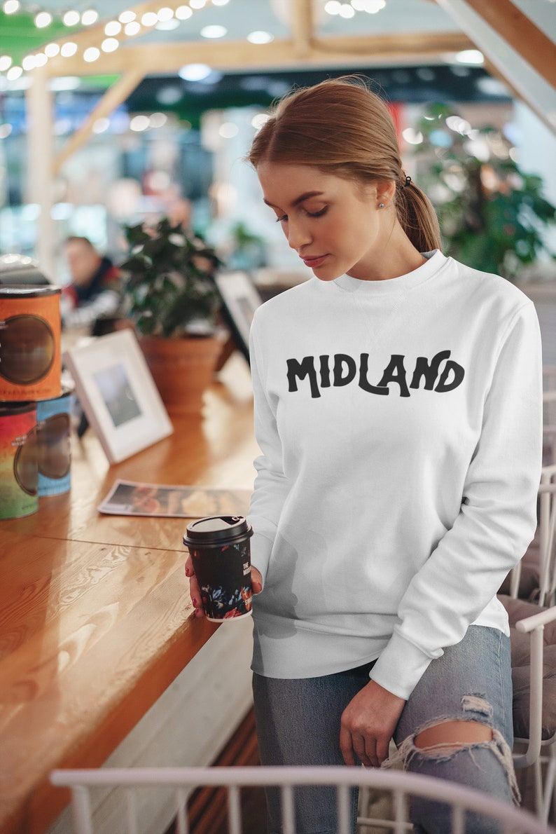 Midland Sweatshirt, Texas, T-shirt, White, Black, Sports, Gameday ...