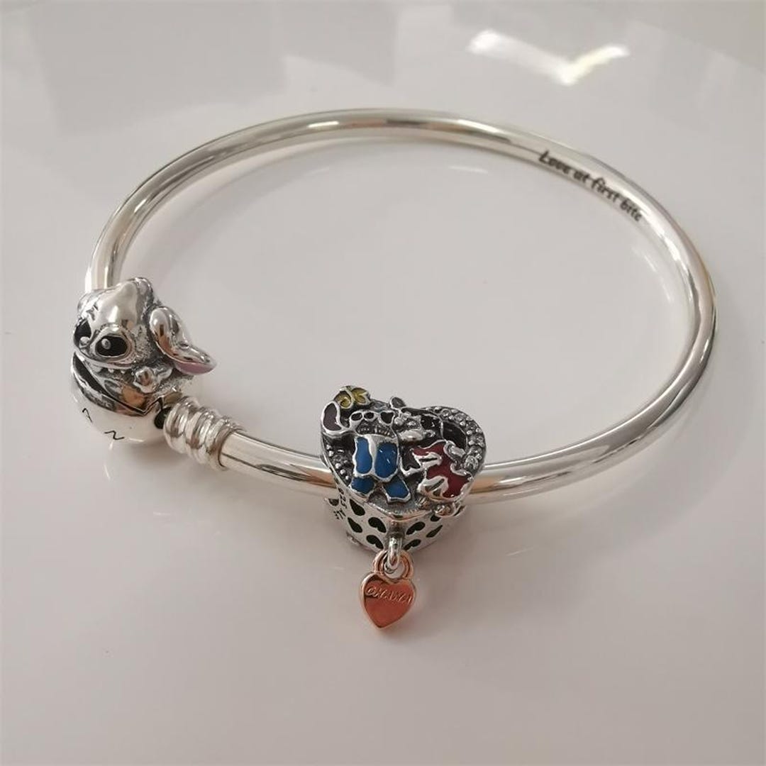 Pandora S925 Silver Ale Lilo & Stitch Charm and Bangle Set - Etsy