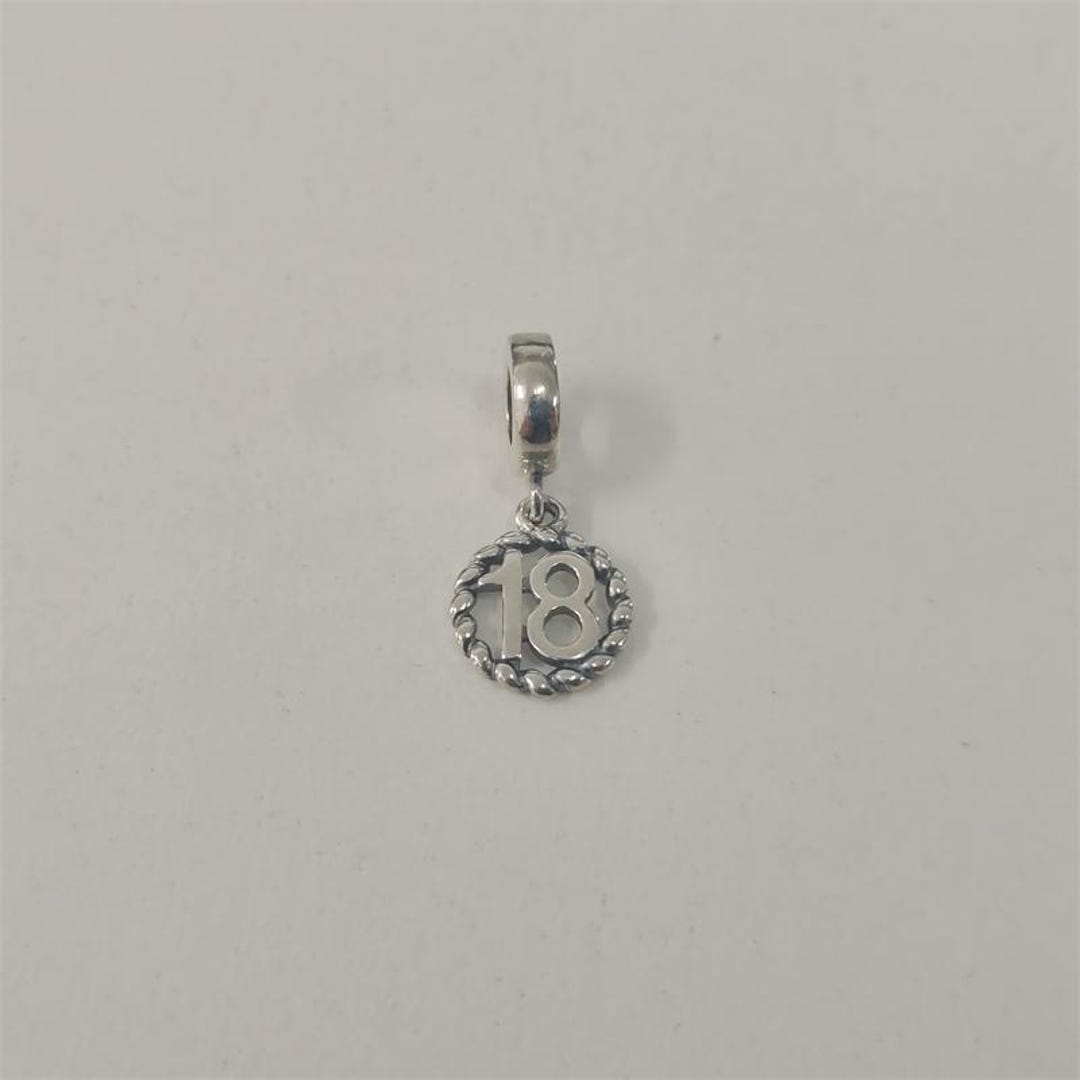 Eighteen Pandora Happy 18th Birthday Charm S925ale With Free Pouch - Etsy