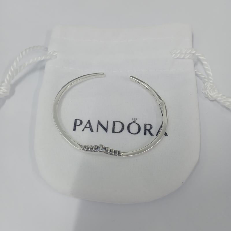 Pandora Tiara Wishbone Open Bangle S925 Sterling Silver Bracelet Etsy Canada