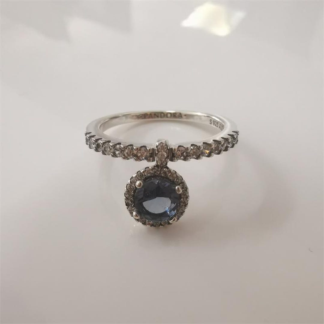 Pandora Dangling Round Sparkle Ring - Etsy