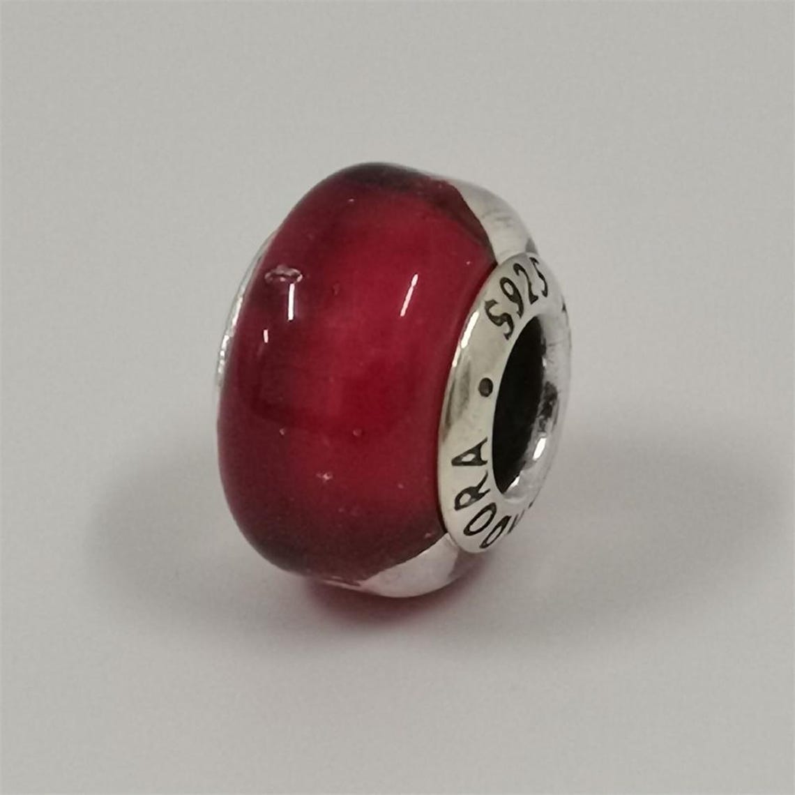 Pandora Pink Mini Murano Glass Charm - Etsy