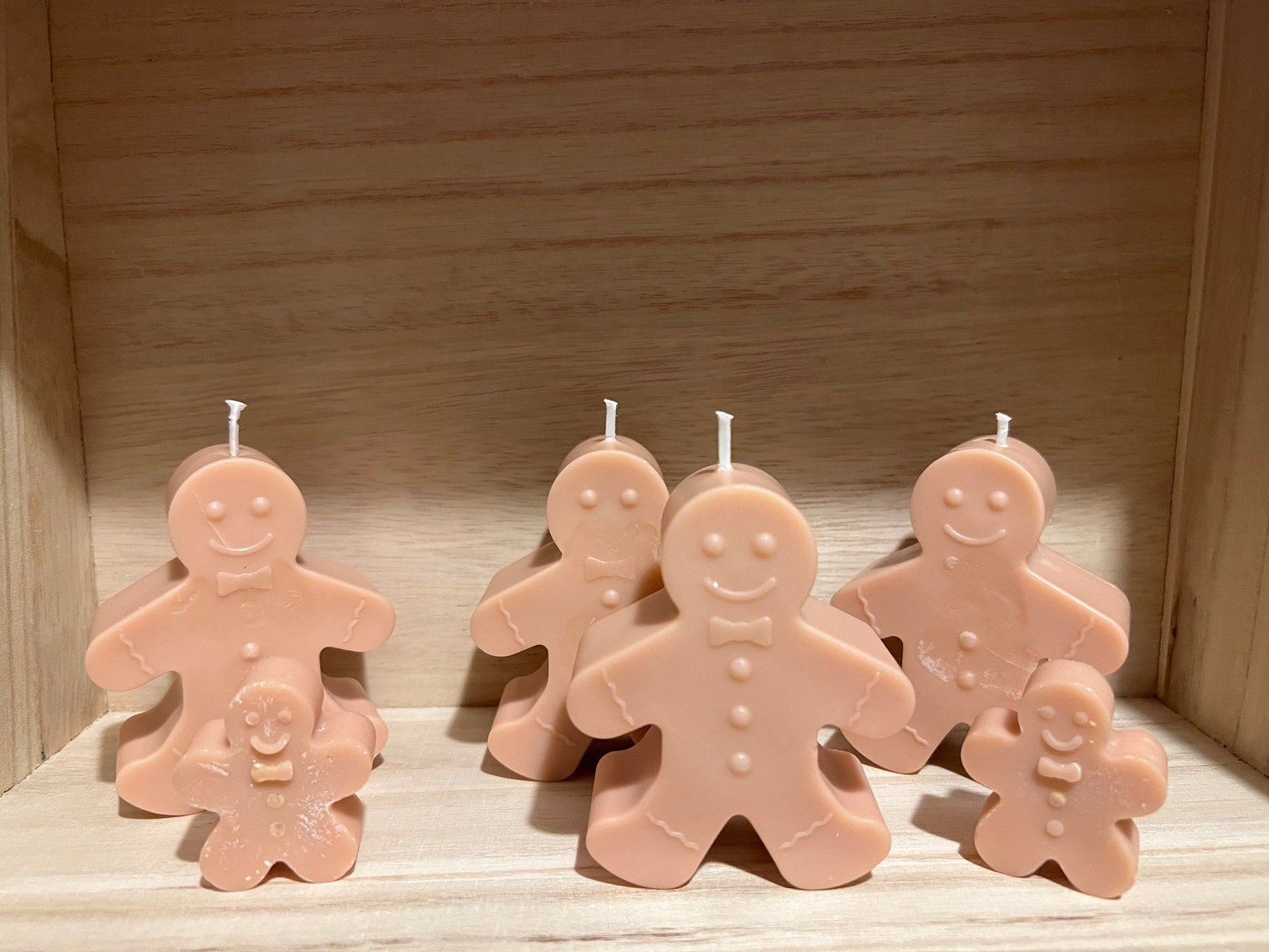 Gingerbread Man Candle - Etsy
