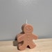 Gingerbread Man Candle - Etsy