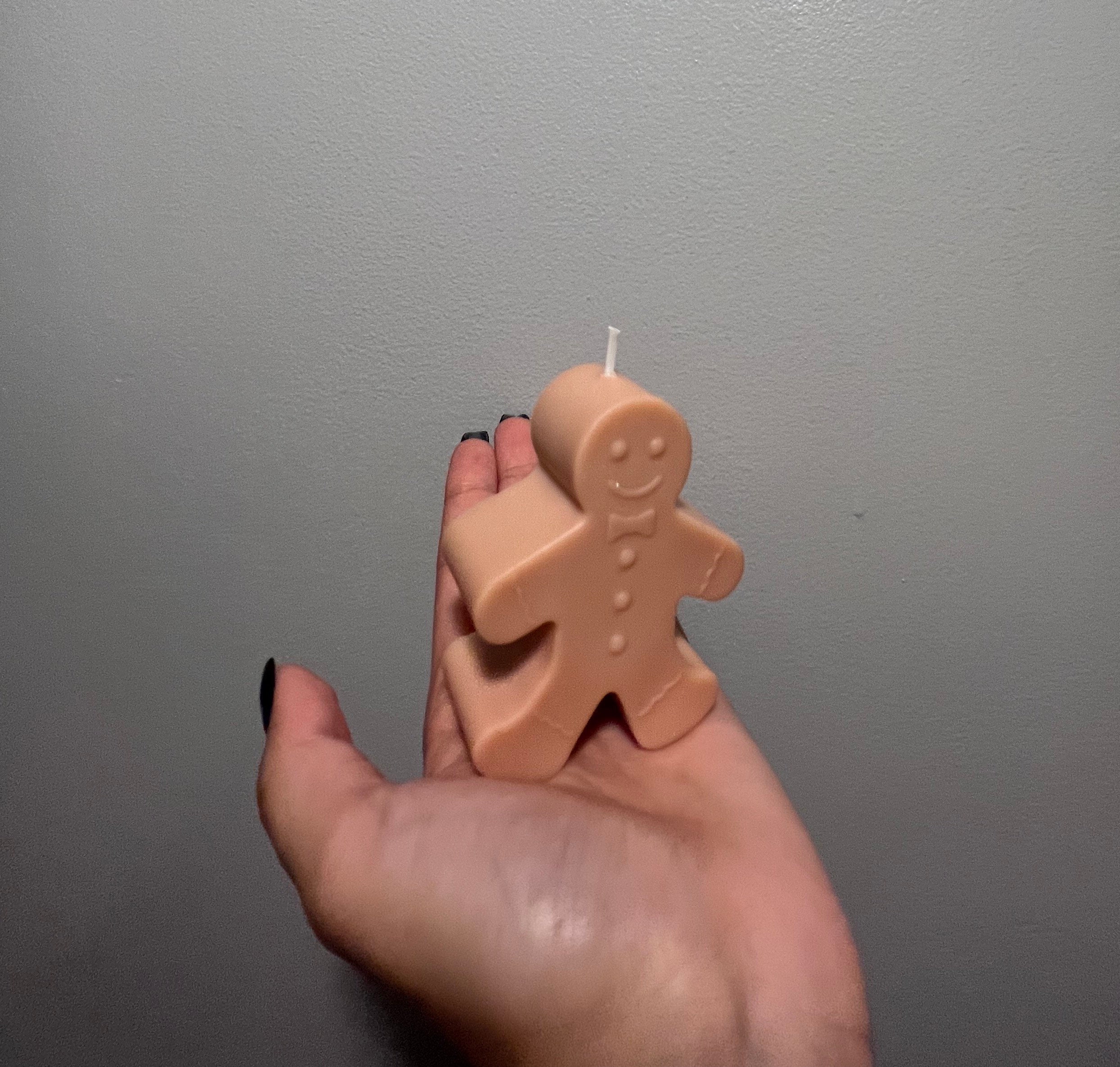 Gingerbread Man Candle - Etsy