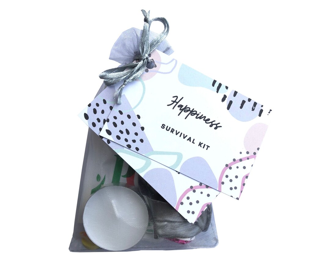 Happiness Survival Kit Positive Affirmations Gift Positivity Bag ...