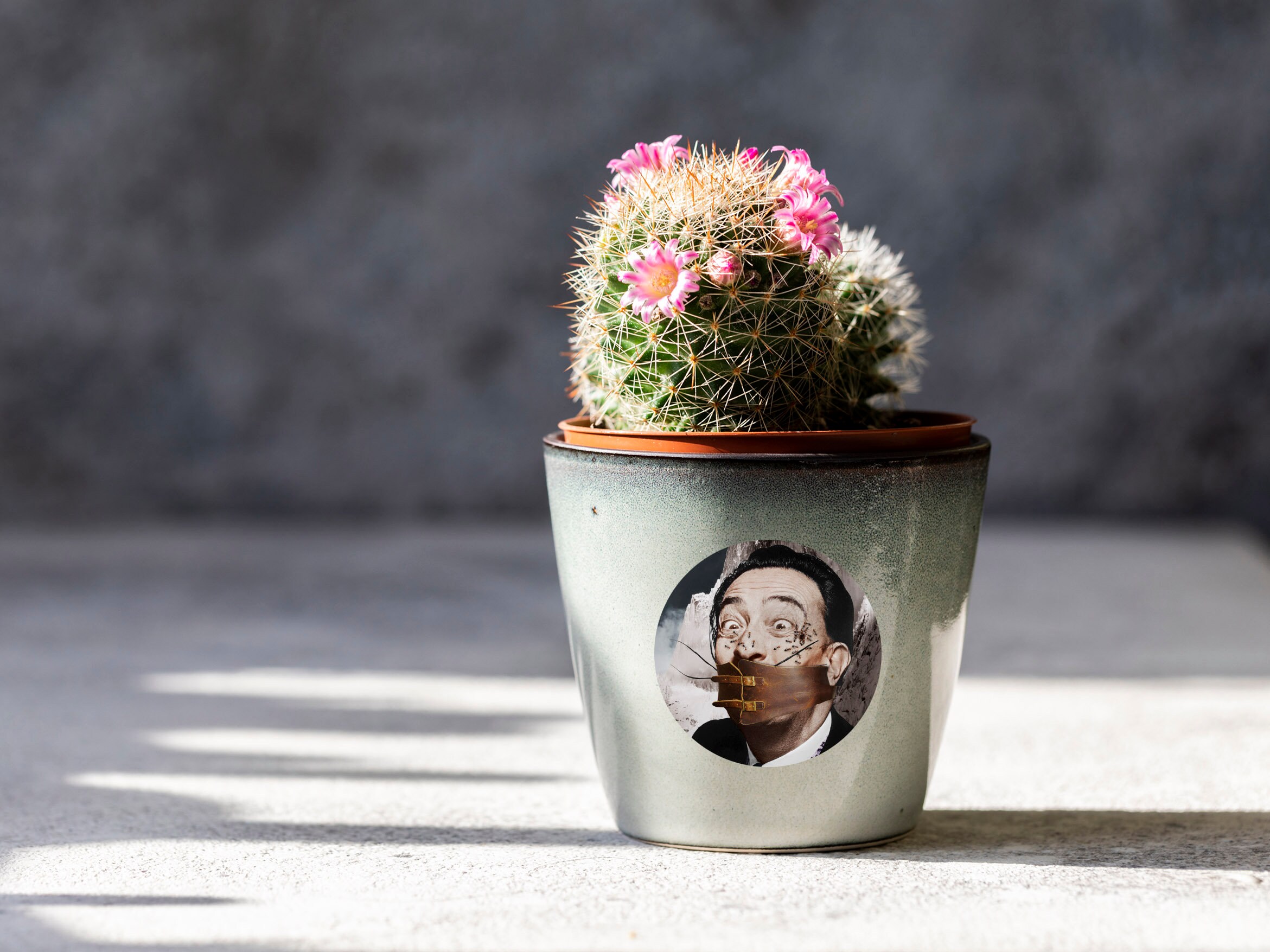 Salvador DALI Large & Round Stickers Vinyls, Unique Design Surreal ...