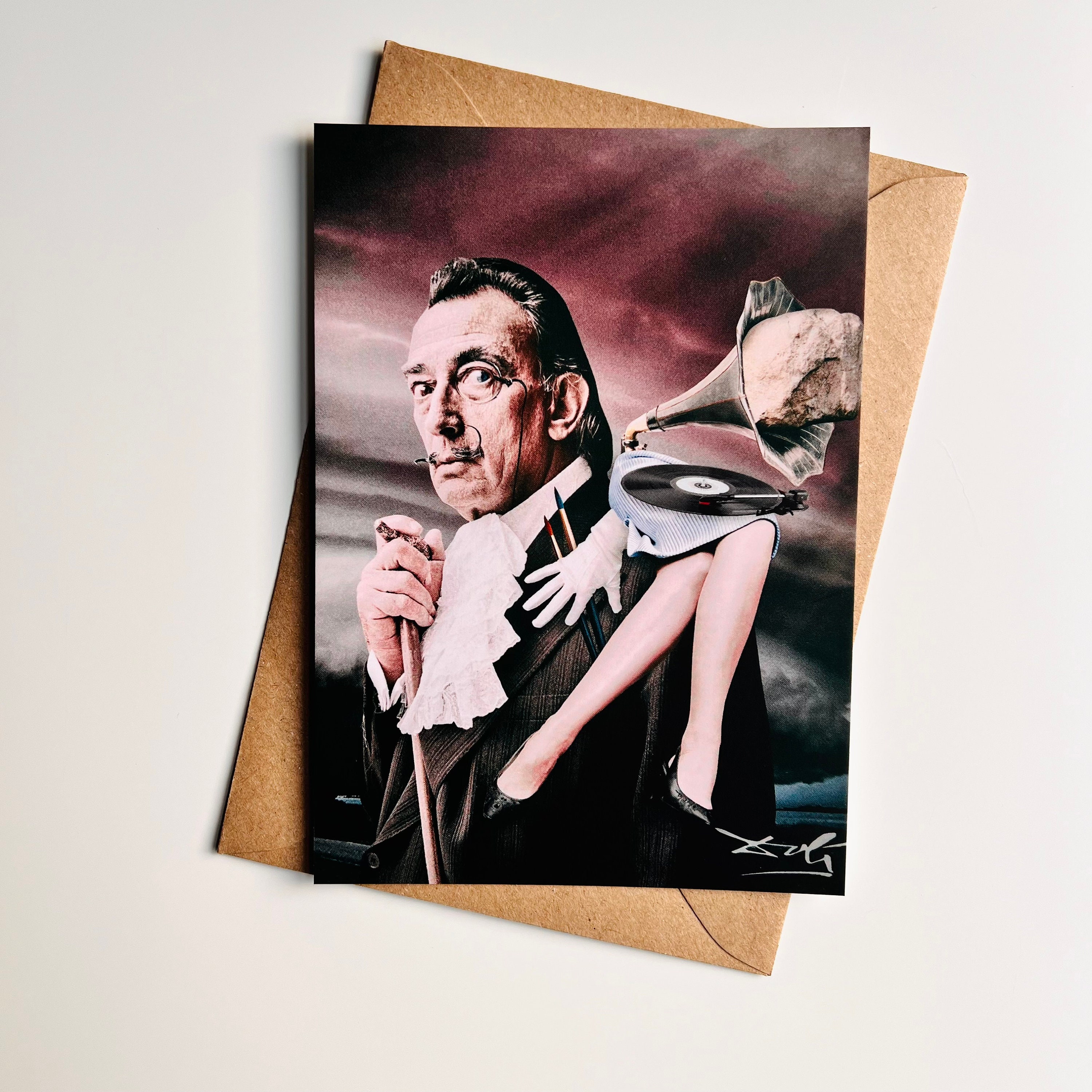 Salvador Dali Postcards, Surreal Collage Artwork Small Print A6 Post ...