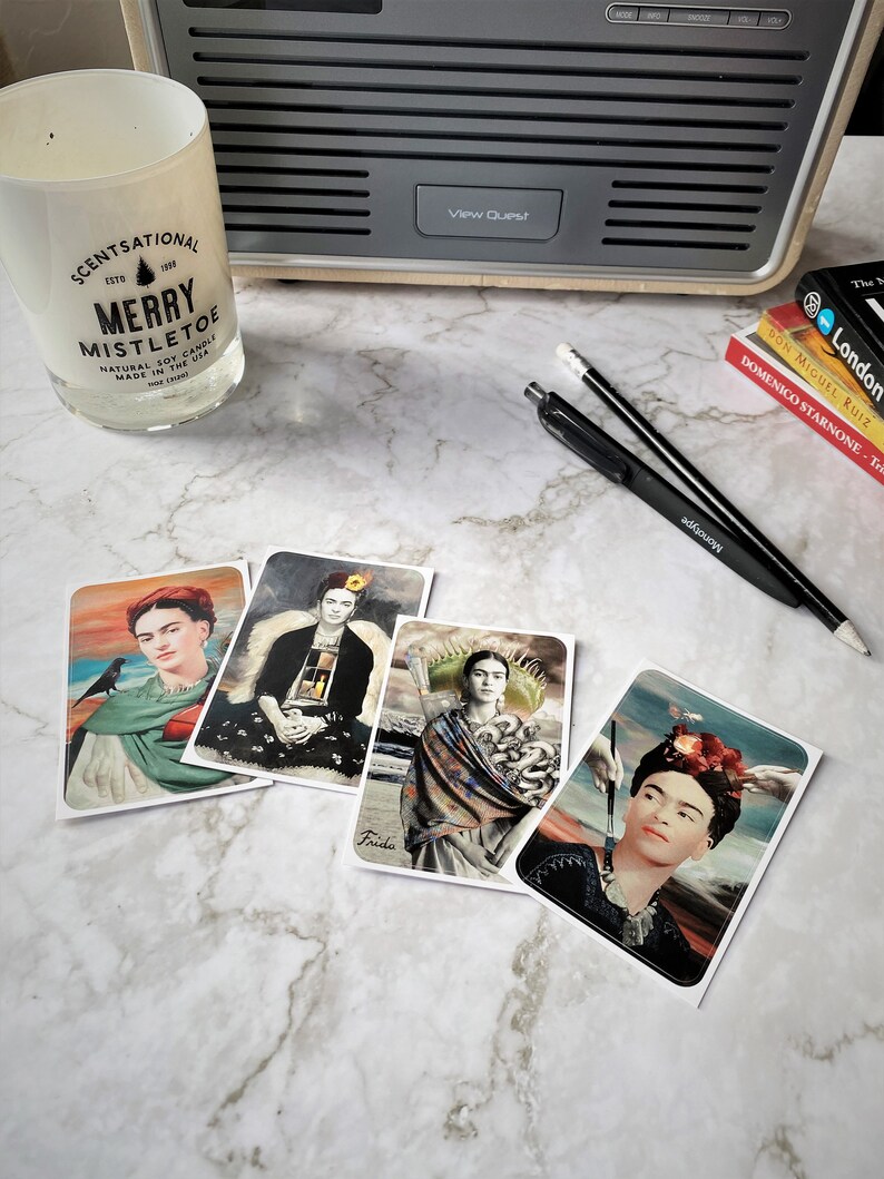 Frida Kahlo Stickers, Surreal Collage Art, Vinyl Decals - Etsy