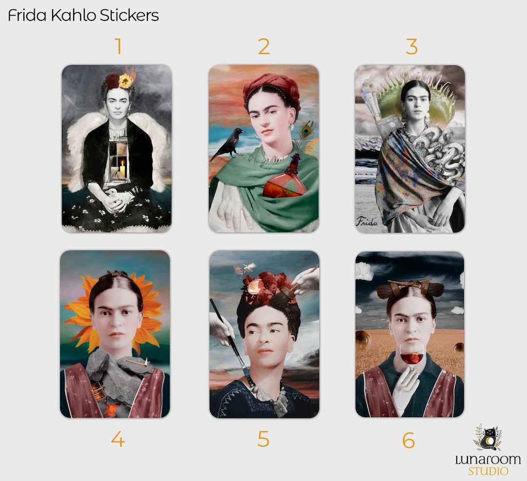 FRIDA Kahlo Stickers Unique Design Vinyls Sticky Label - Etsy