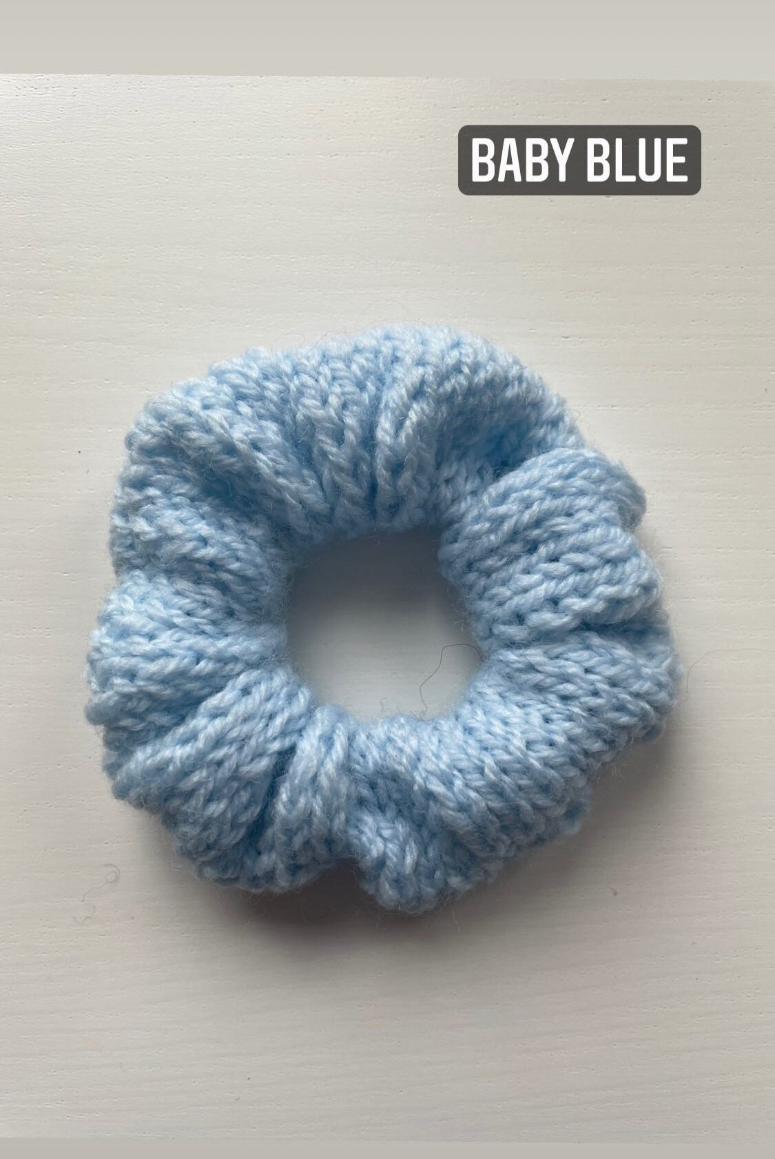 Set of 3 Hand Knit Scrunchies - Etsy