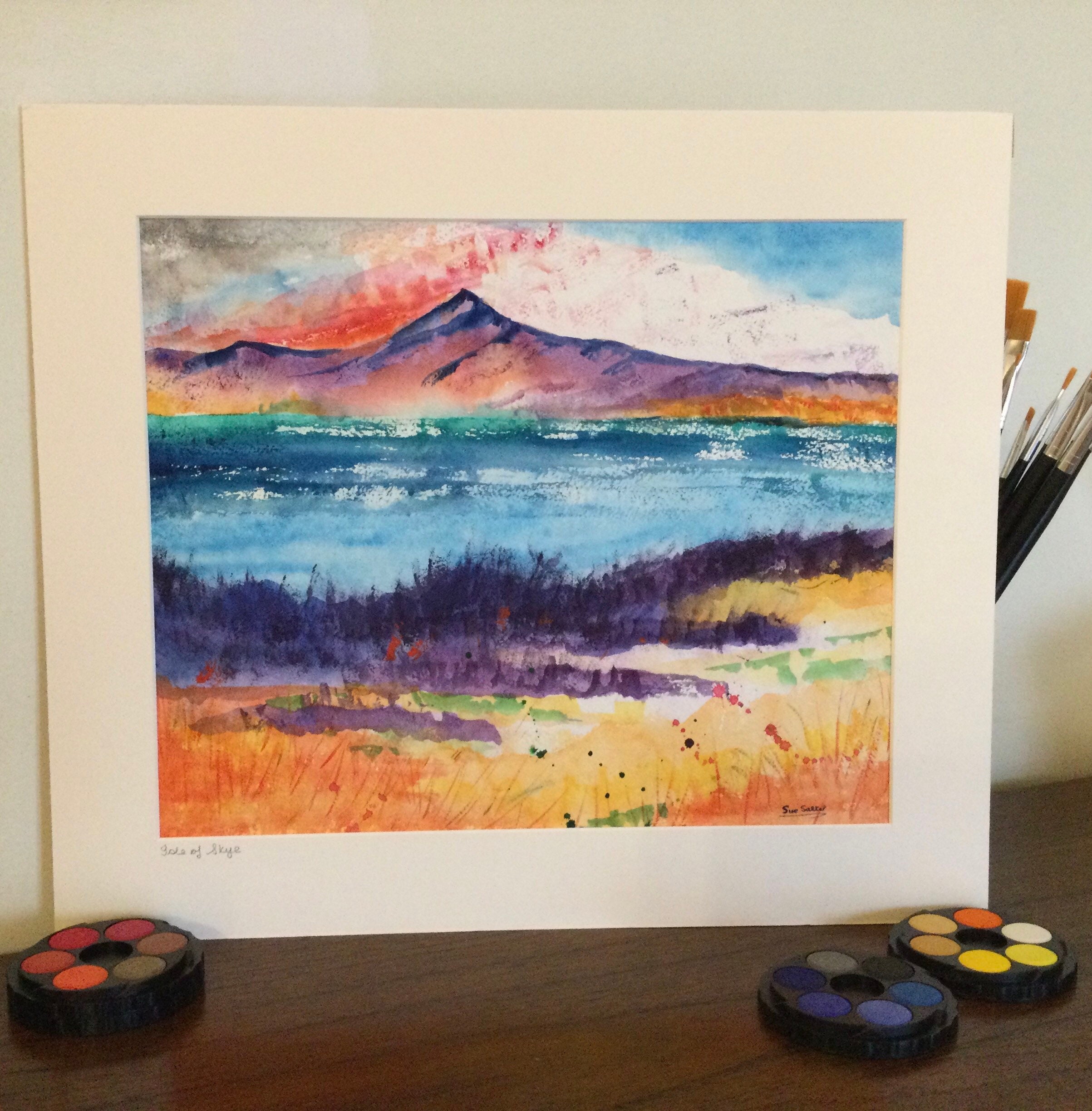 A Susan Salter Original Free Flow Water Colour Painting of the - Etsy UK