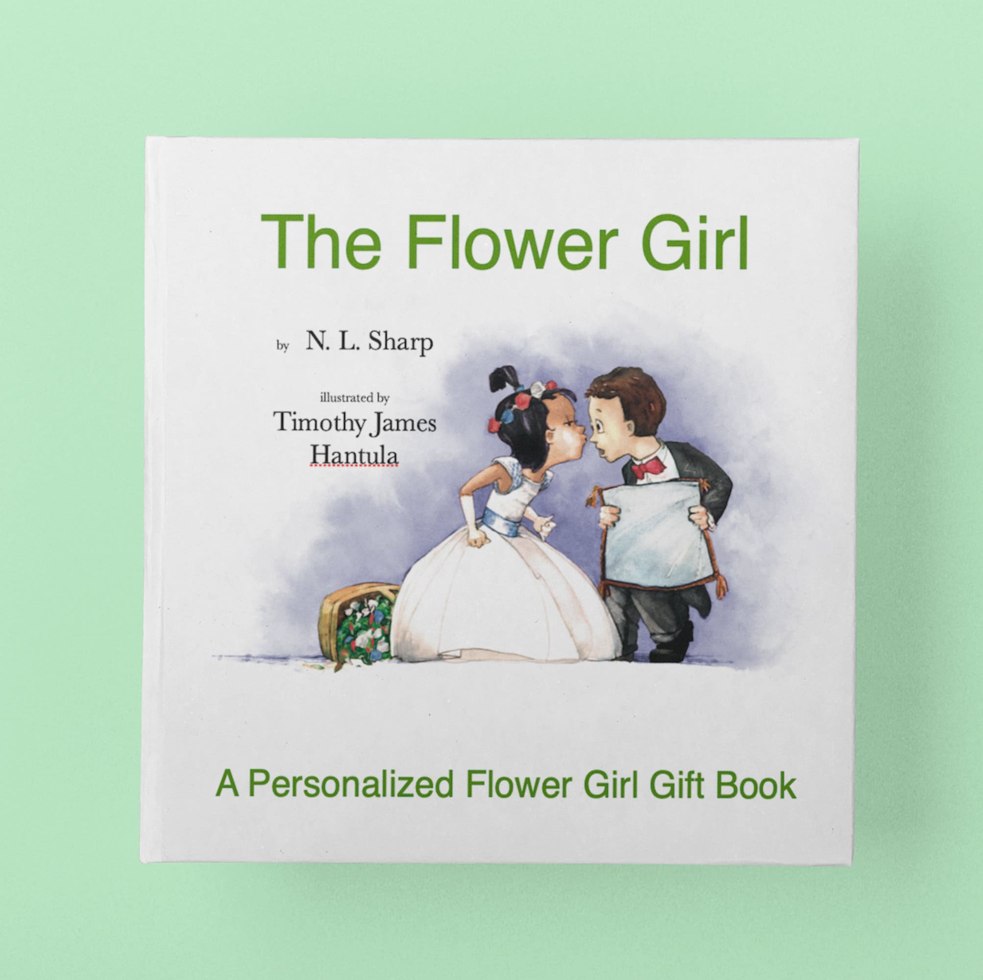 Personalized Flower Girl Book Customized for a Specific Girl in a ...