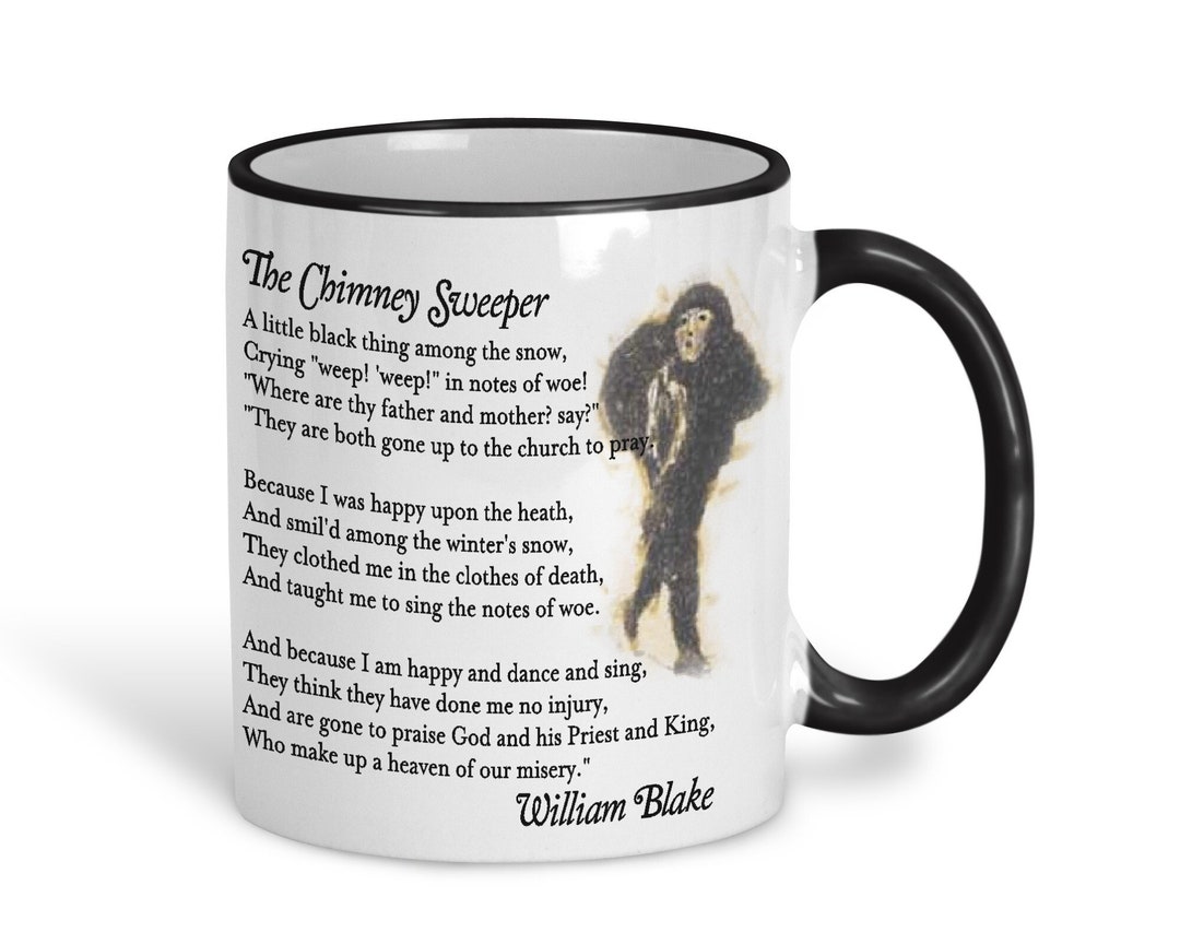 William Blake the Chimney Sweeper Poetry Quote Mug English - Etsy
