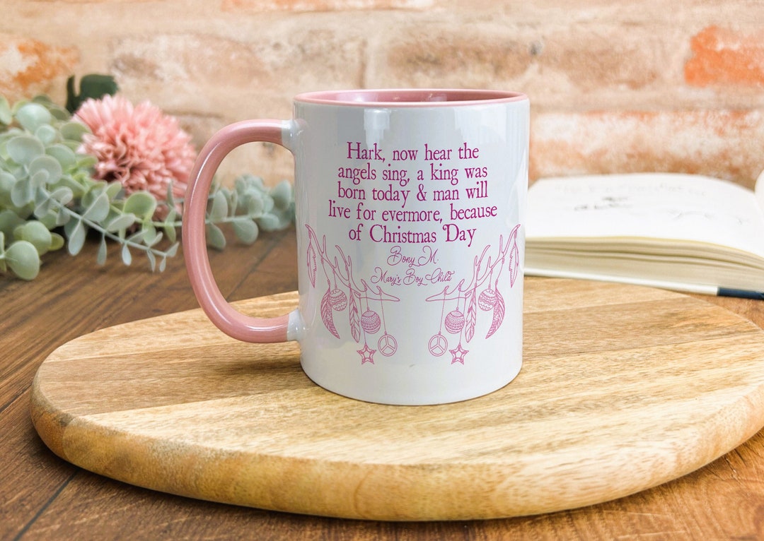 Mary's Boy Child Bony M Christmas Song Lyrics Mug Secret Santa Gift ...