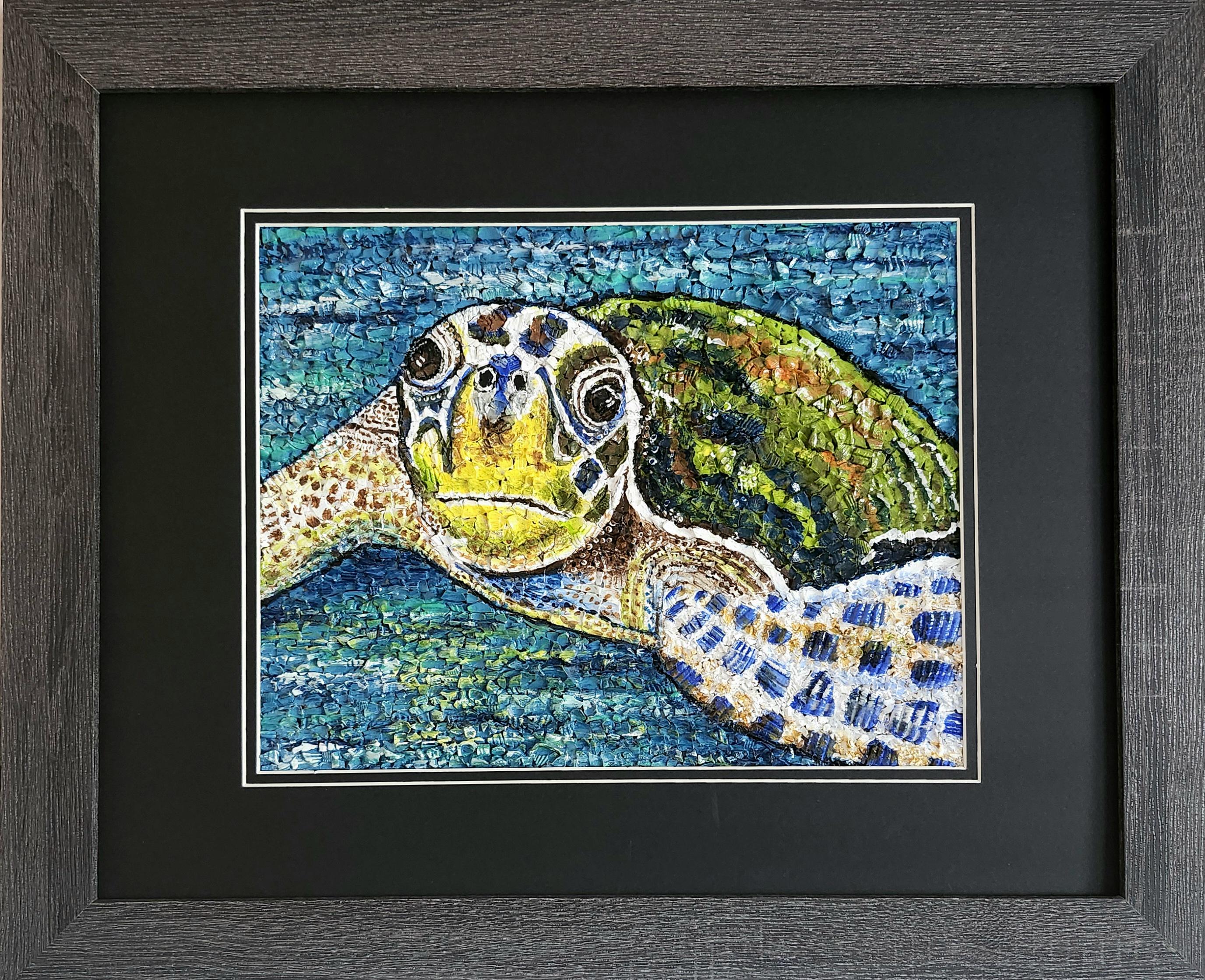 Sea Turtle Shell Mosaic 16 X 20 - Etsy
