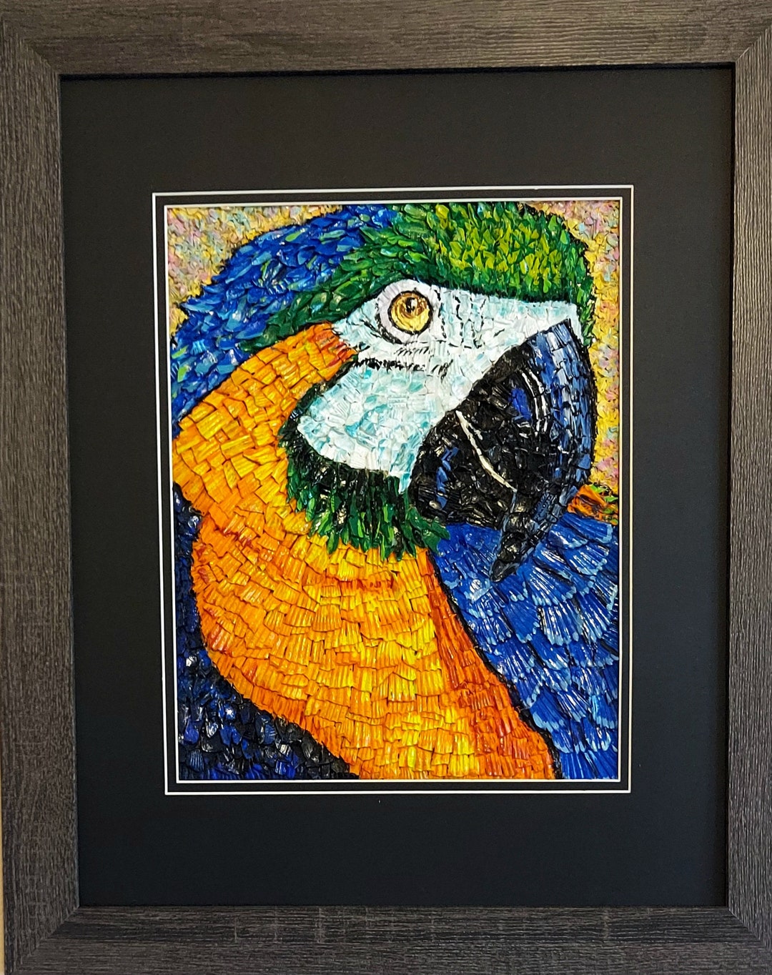 Parrot Shell Mosaic 16 X 20 - Etsy