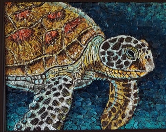 Sea Turtle Mosaic | Etsy