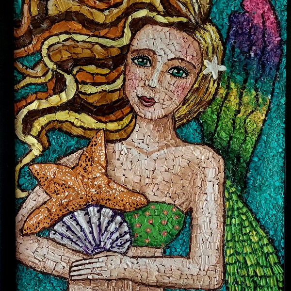 Mosaic Mermaid - Etsy