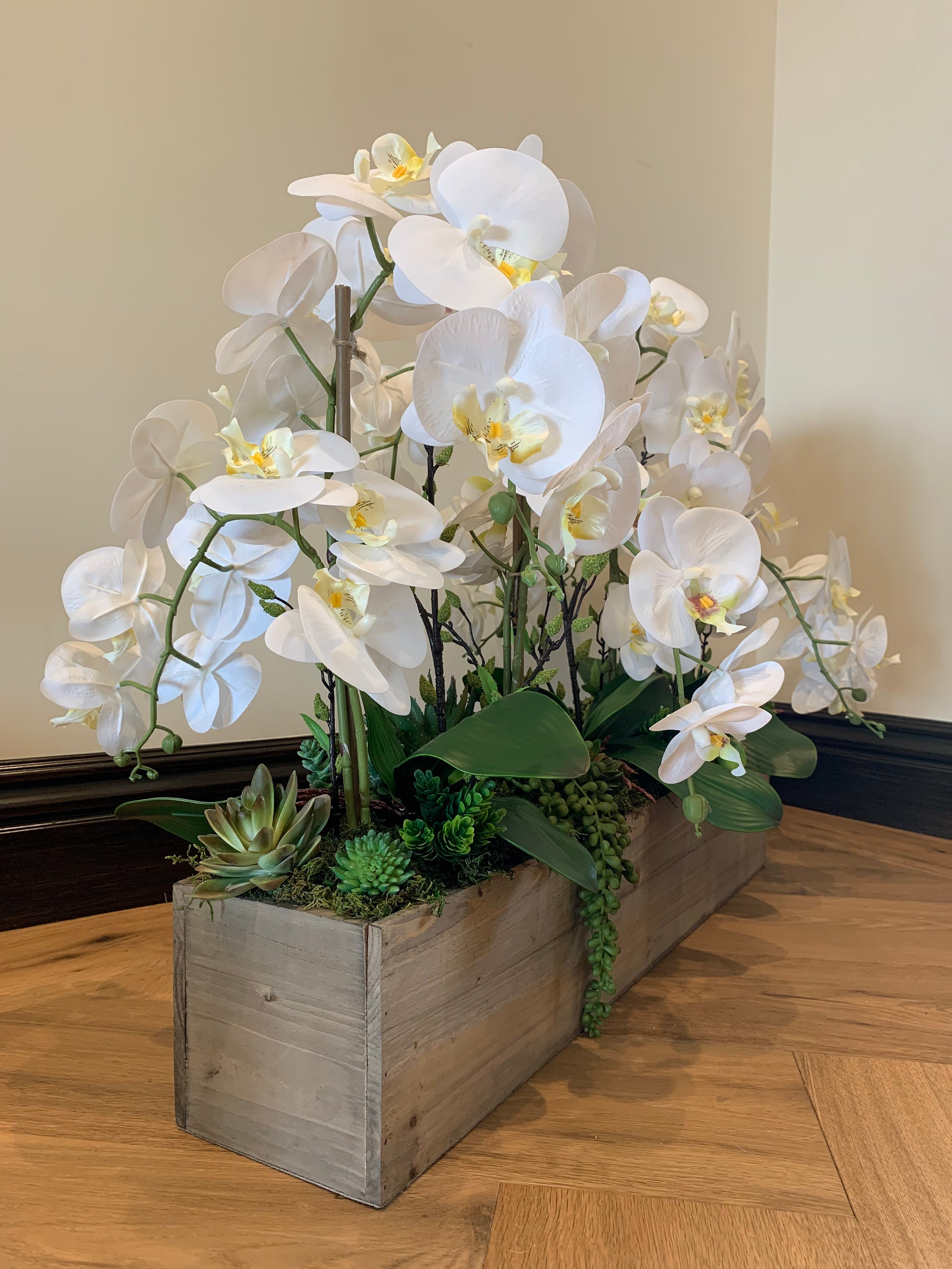 Rectangular Orchid Arrangement - Etsy