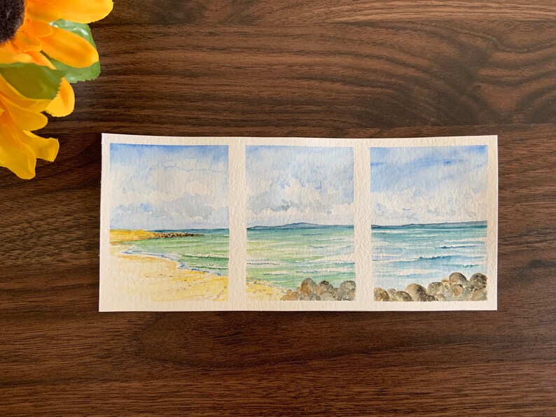 Set of 3 Landscapes in Watercolor - Etsy