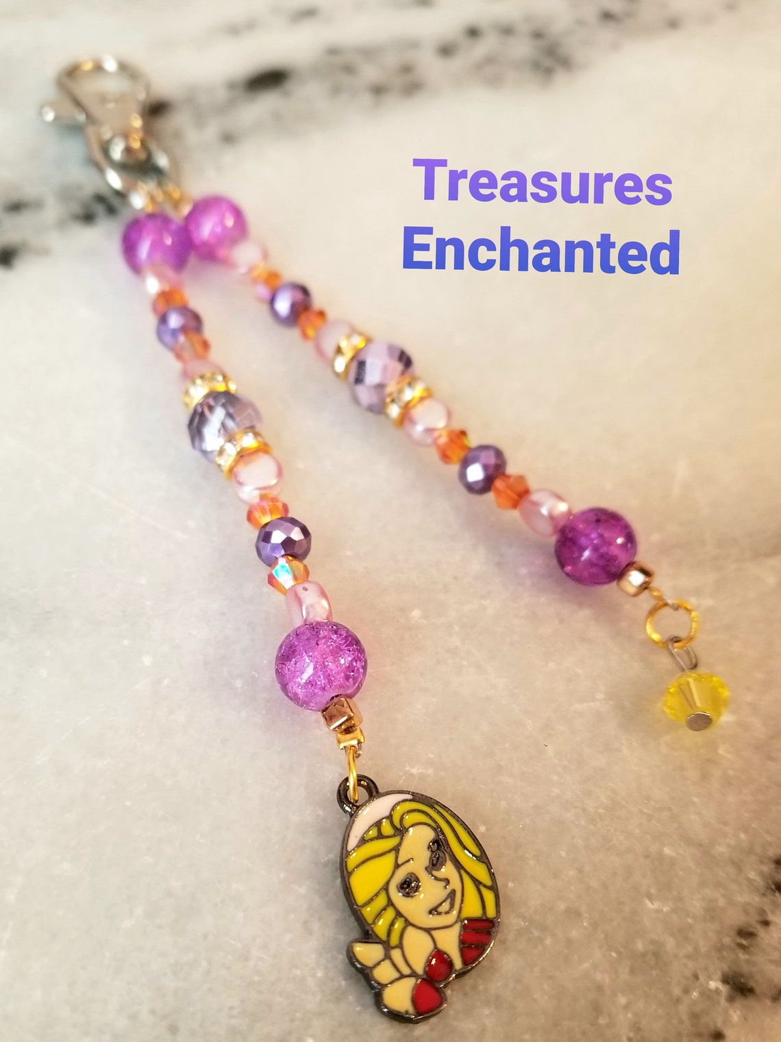 Rapunzel Keychain From Disney's Tangled - Etsy Hong Kong