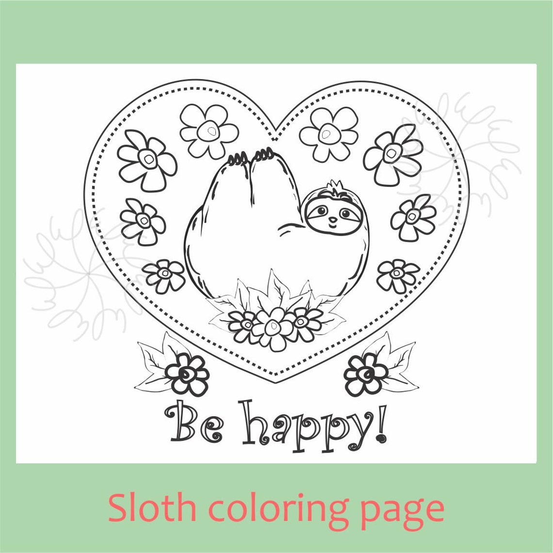 Sloth Coloring Pages, Sloth Coloring Pages for Kids, Coloring Pages ...
