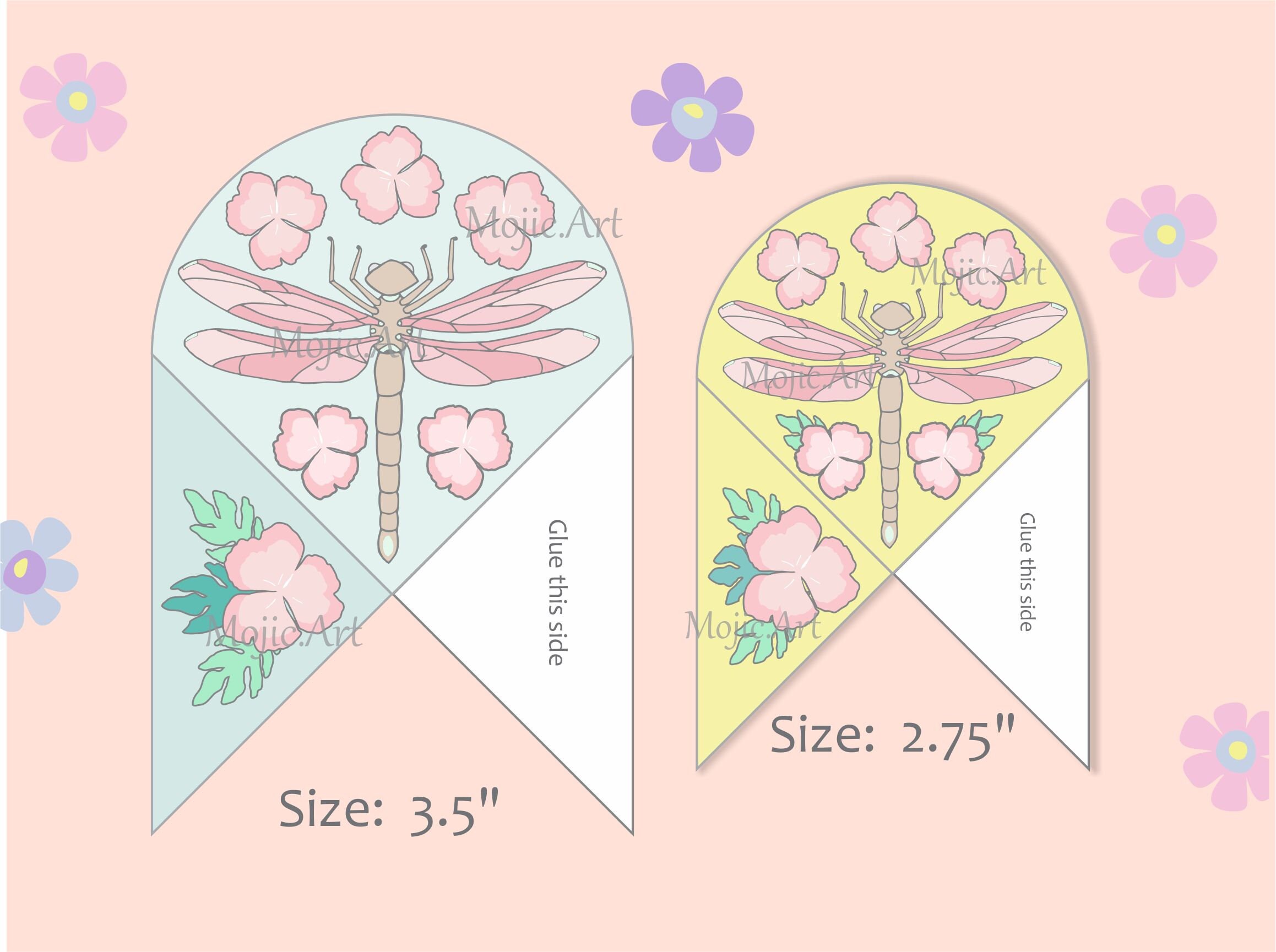 Dragonfly Bookmark, Dragonfly Art, Bookmarks to Color, Printable ...