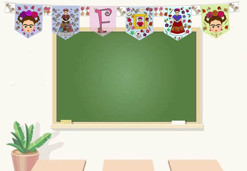 Frida Kahlo, Frida Banner, Banner Pdf, Printable Banner, Classroom ...