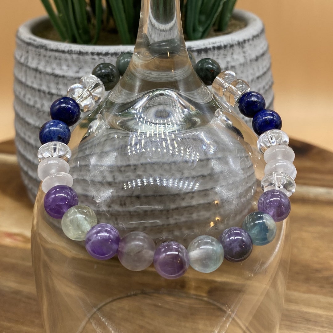 After Surgery Crystal Bracelet Genuine Amethyst Rainbow - Etsy UK