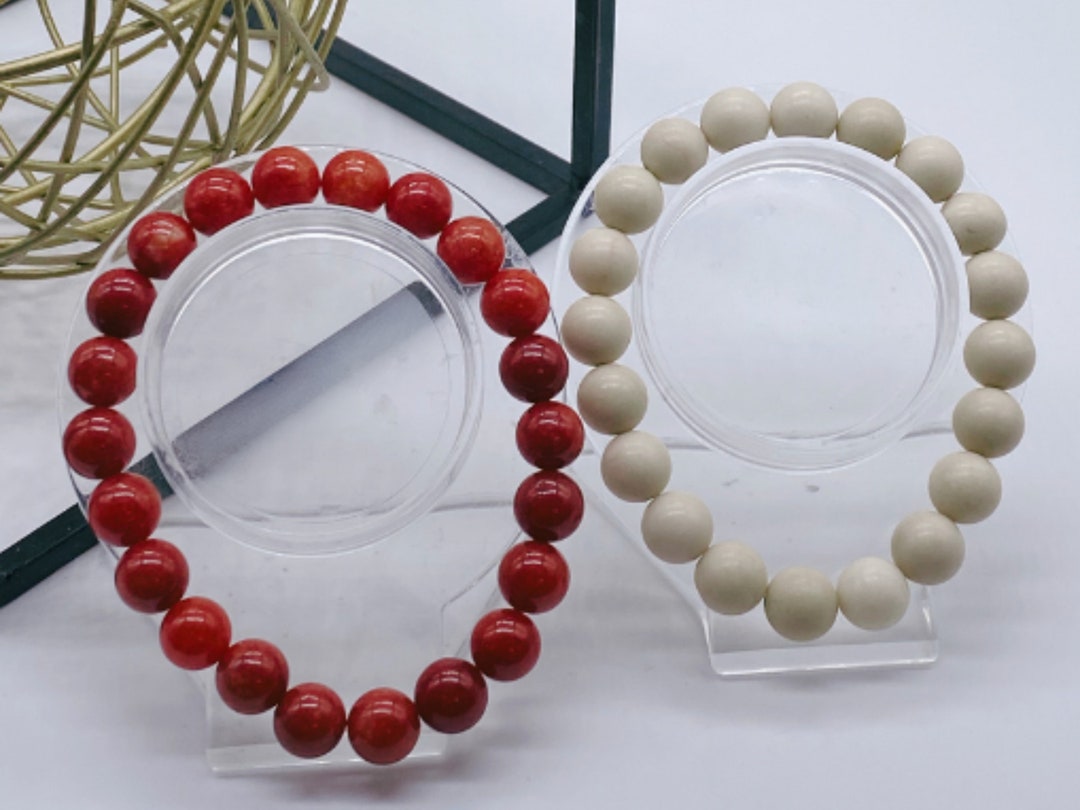 Leadership Gemstone Bracelets, 2 Bracelets With Genuine Red Coral and ...