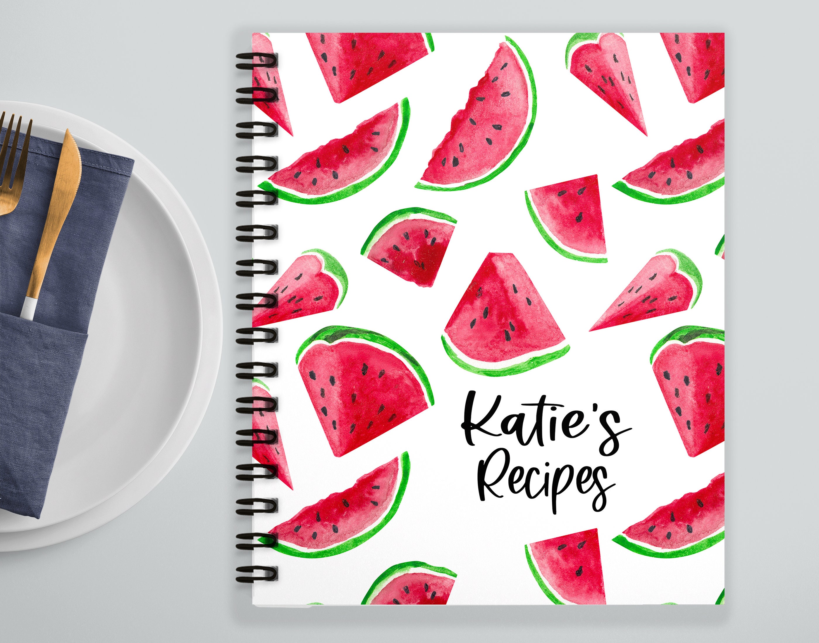 Spiral Bound Soft Laminate Cover Recipe Book Personalized - Etsy